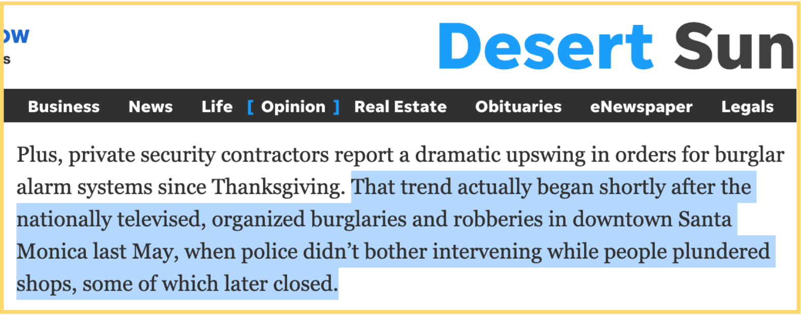 加州“零元购”泛滥，而且罪魁祸首是47提案？真相并非如此 - 正义补丁